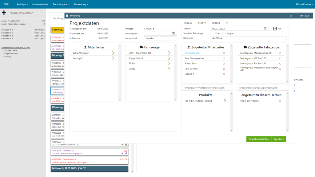 Individuelle Software für Auftragsverwaltung - we-dev